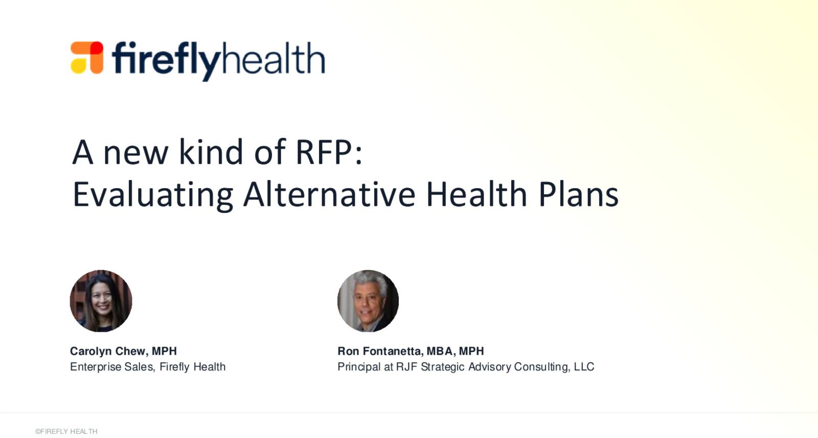 Firefly Health - Meet a Vendor - Shortlister